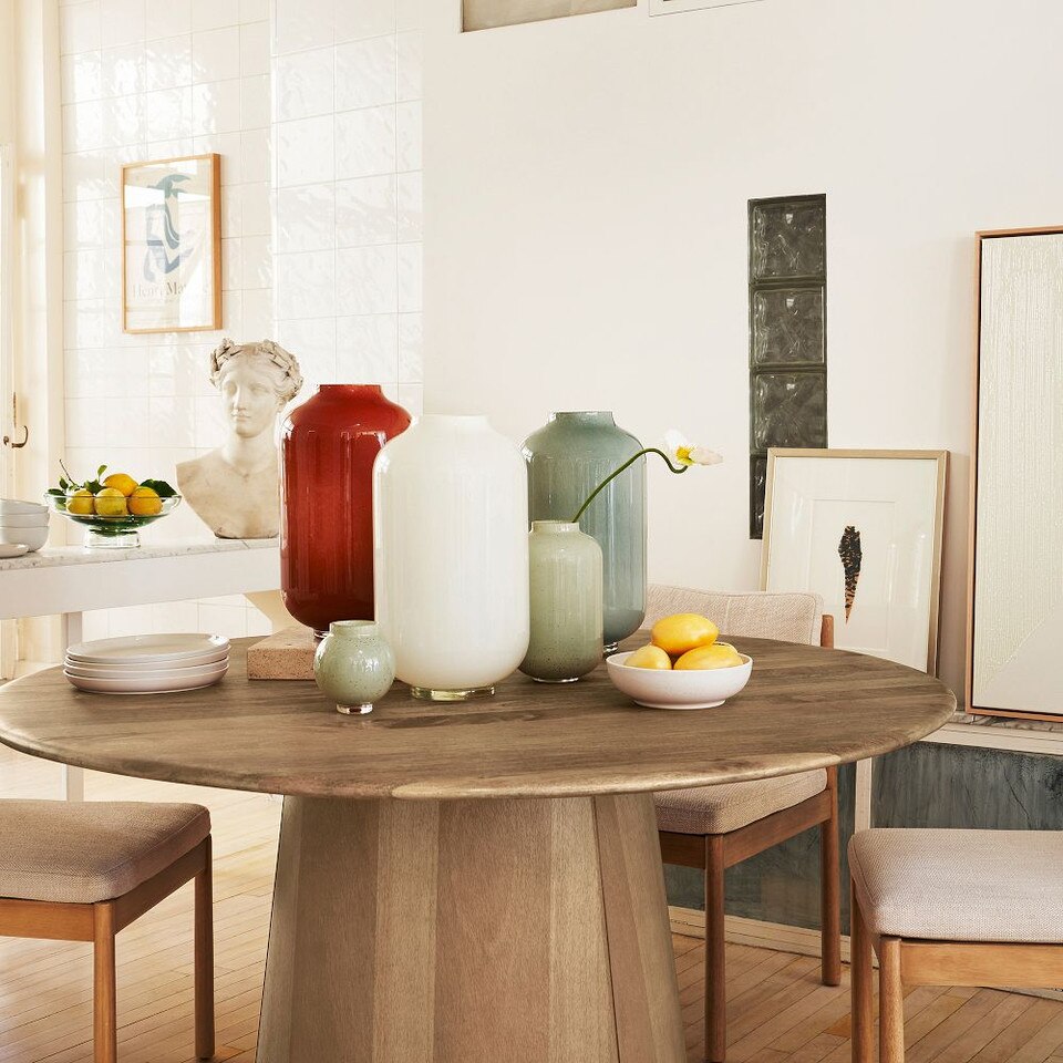 Mari Glass Vases - Rust - West Elm Australia